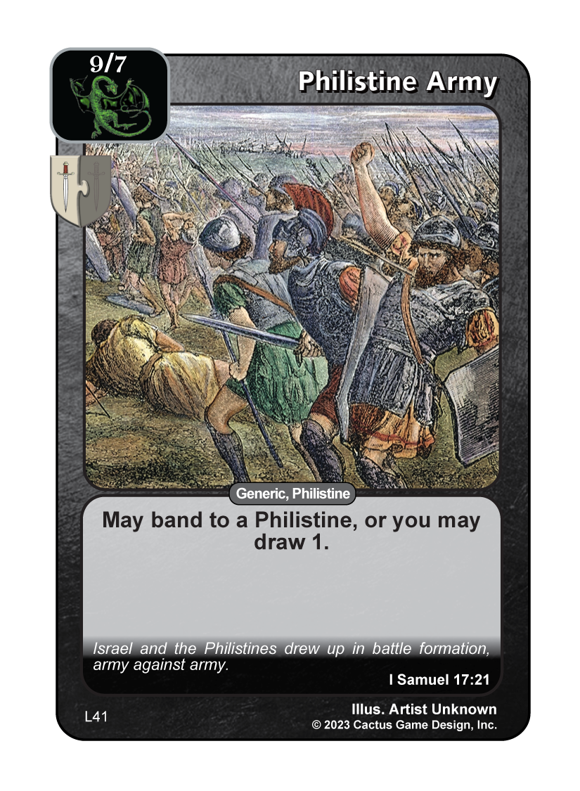 K/L: Philistine Army - Three Lions Gaming