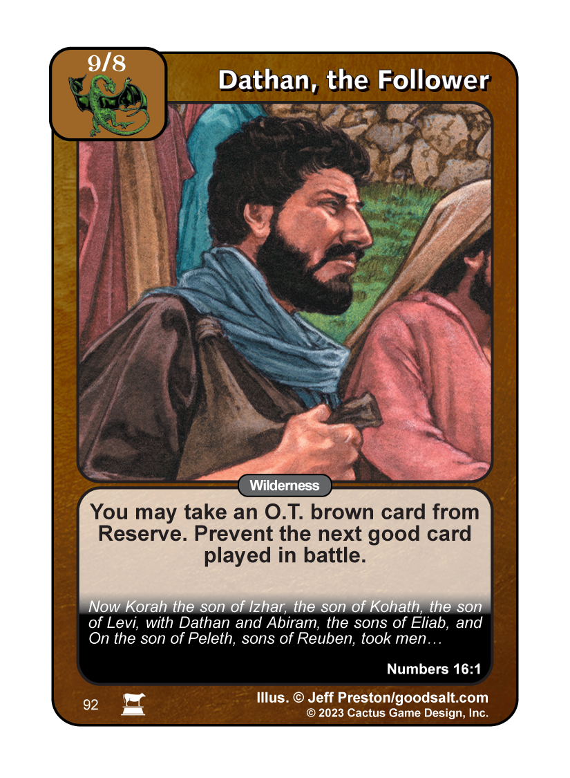 IR: Dathan, the Follower - Three Lions Gaming