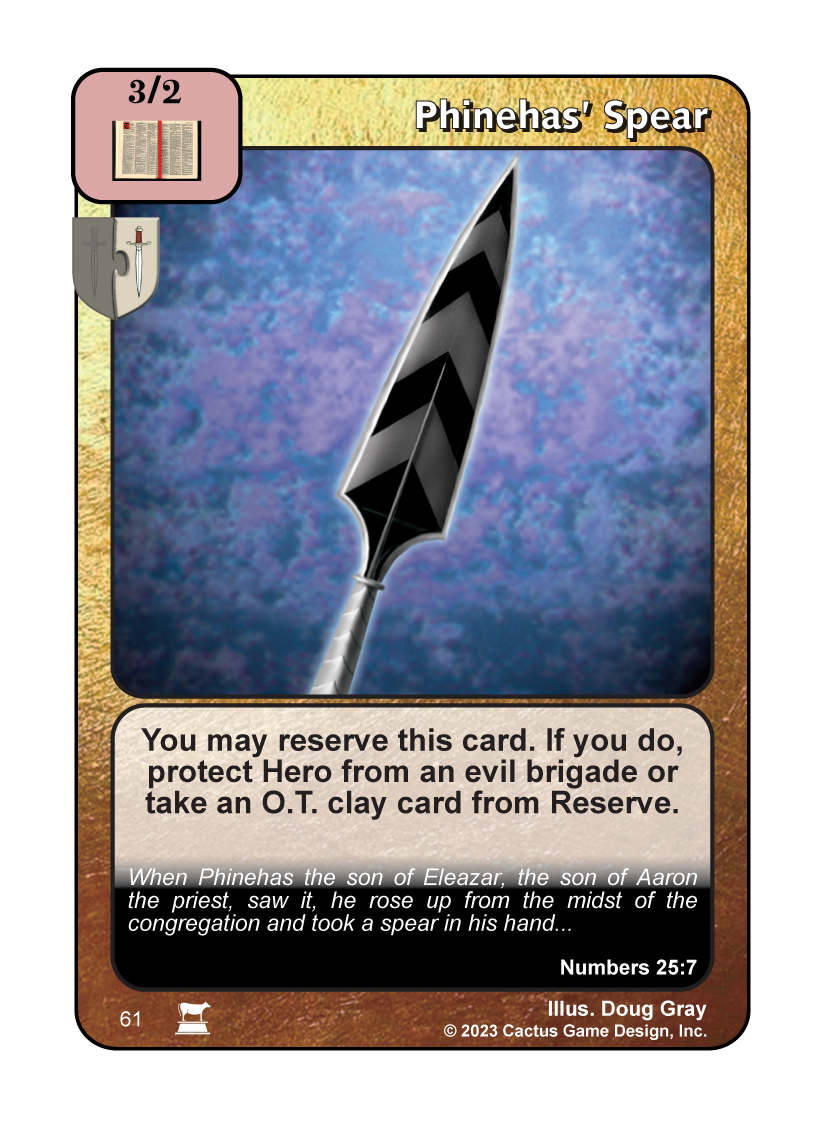 IR: Phinehas' Spear - Three Lions Gaming