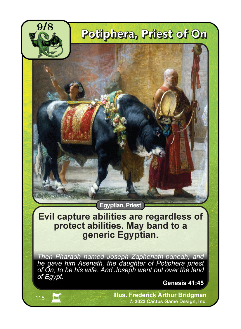 IR: Potiphera, Priest of On - Three Lions Gaming