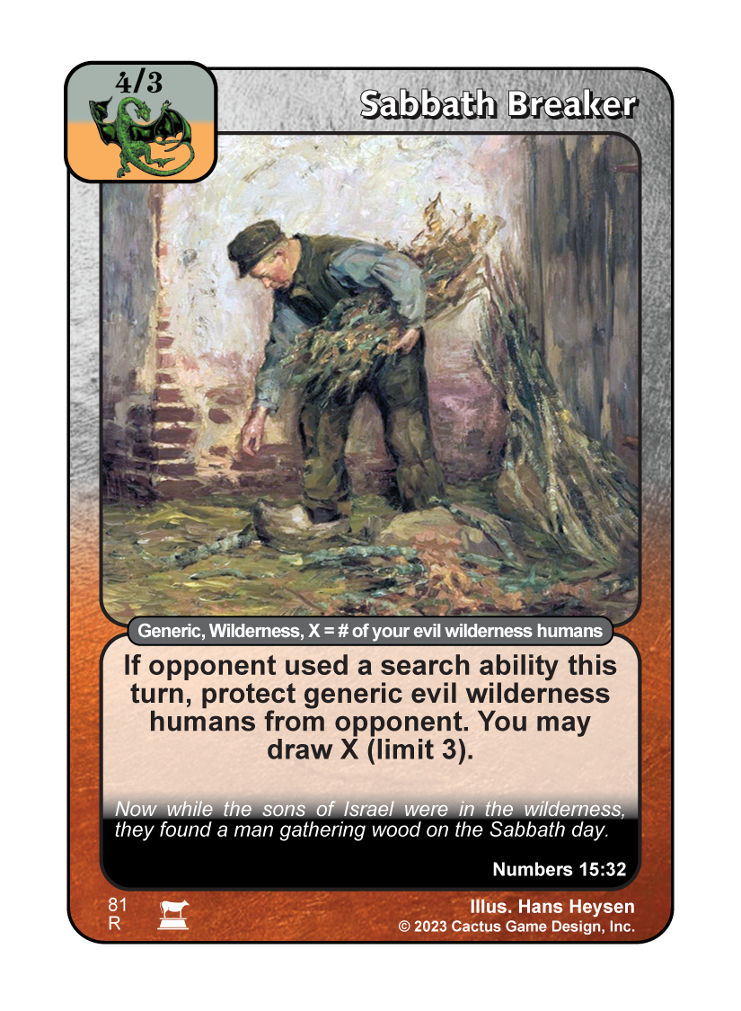 IR: Sabbath Breaker (Gray/Orange) - Three Lions Gaming