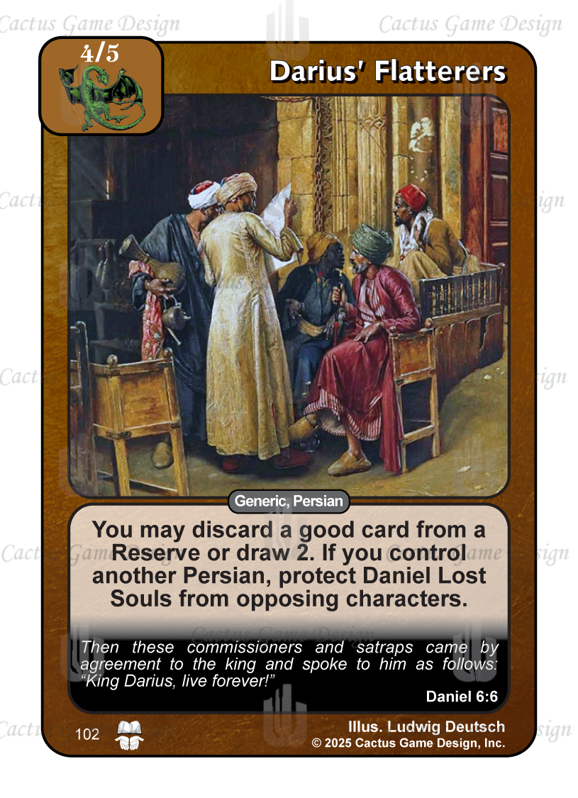 Times to Come: Darius' Flatterers - Three Lions Gaming