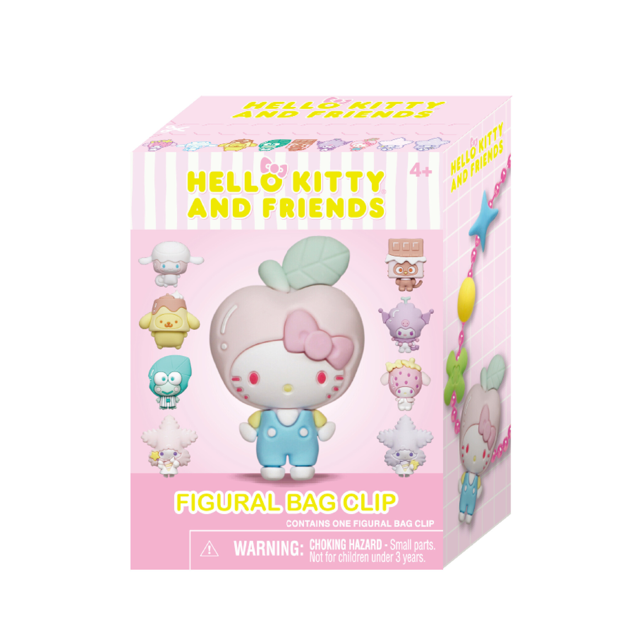 Hello Kitty & Friends Bubble Tea 3D Bag Clip - Black Knight Anime