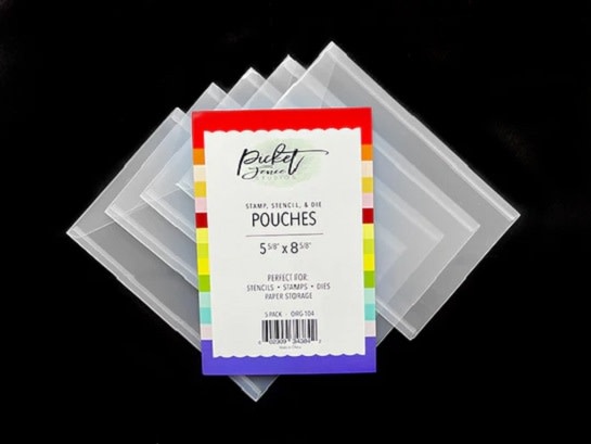 PICKET FENCE STUDIOS Stamp, stencil, die pouches (5 Pack) - The Nic Nook