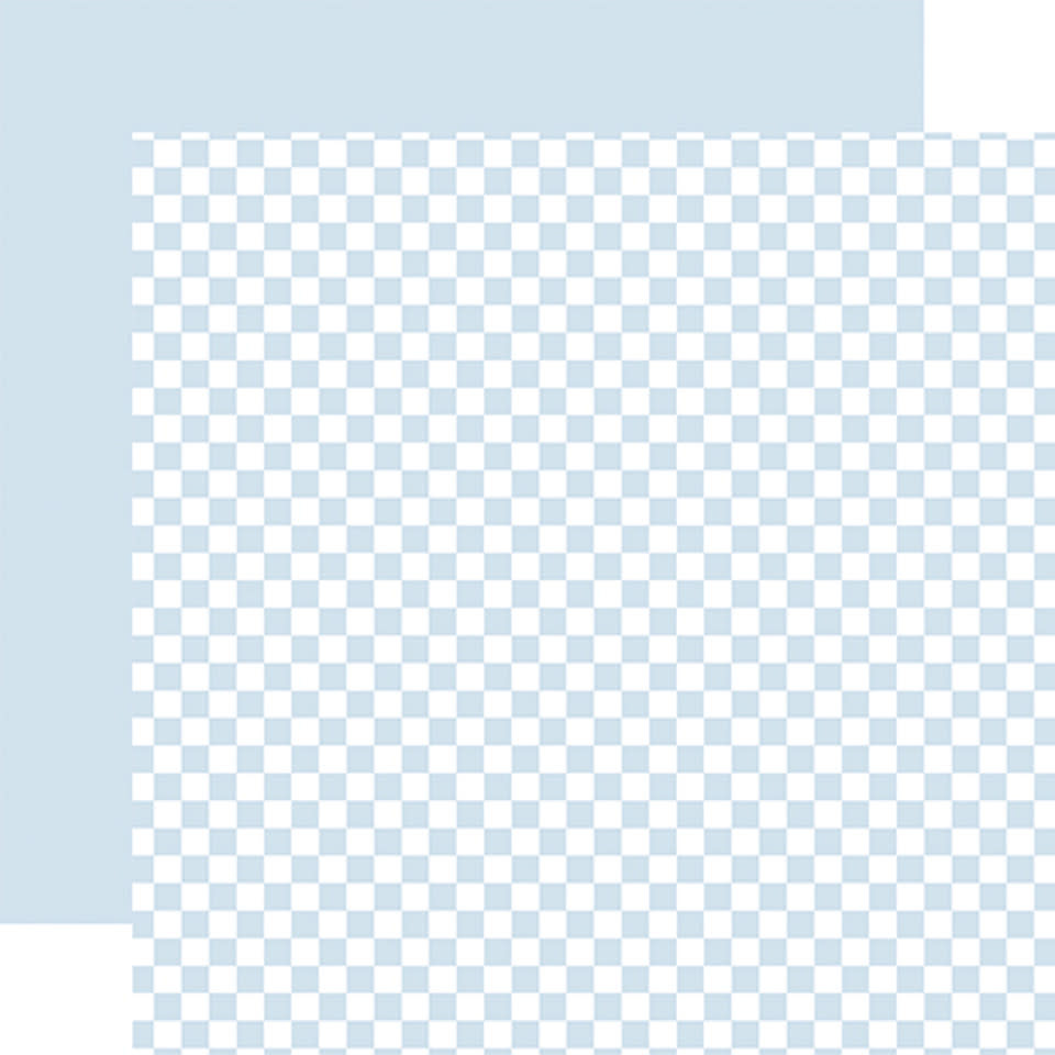 Echo Park Checkerboard: Baby Blue 12x12 Patterned Paper - The Nic Nook