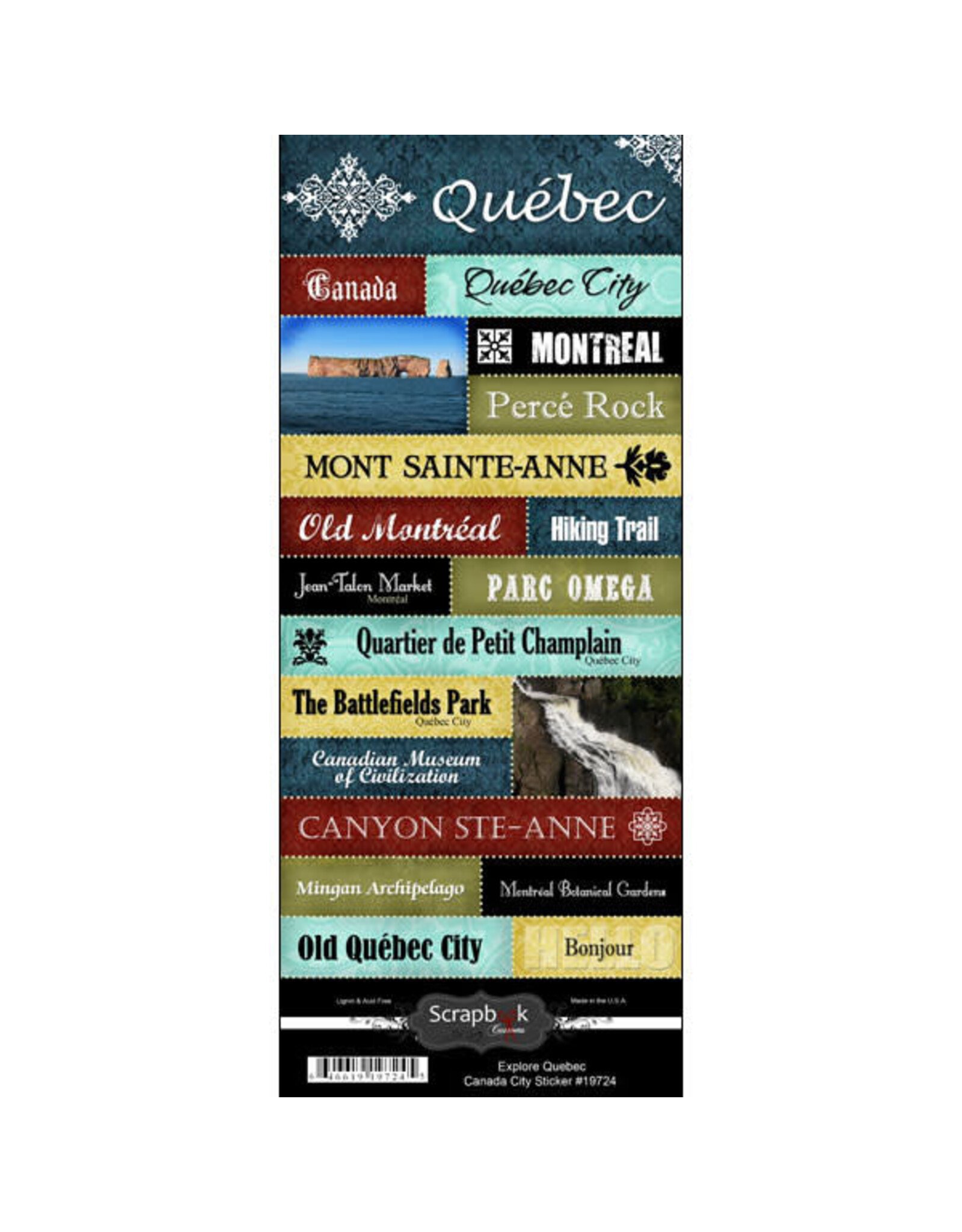 Quebec explore city stickers - The Nic Nook