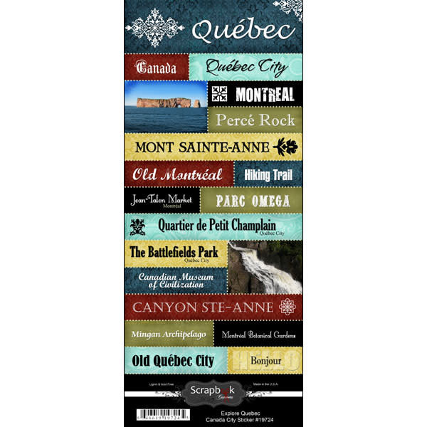 Quebec explore city stickers - The Nic Nook