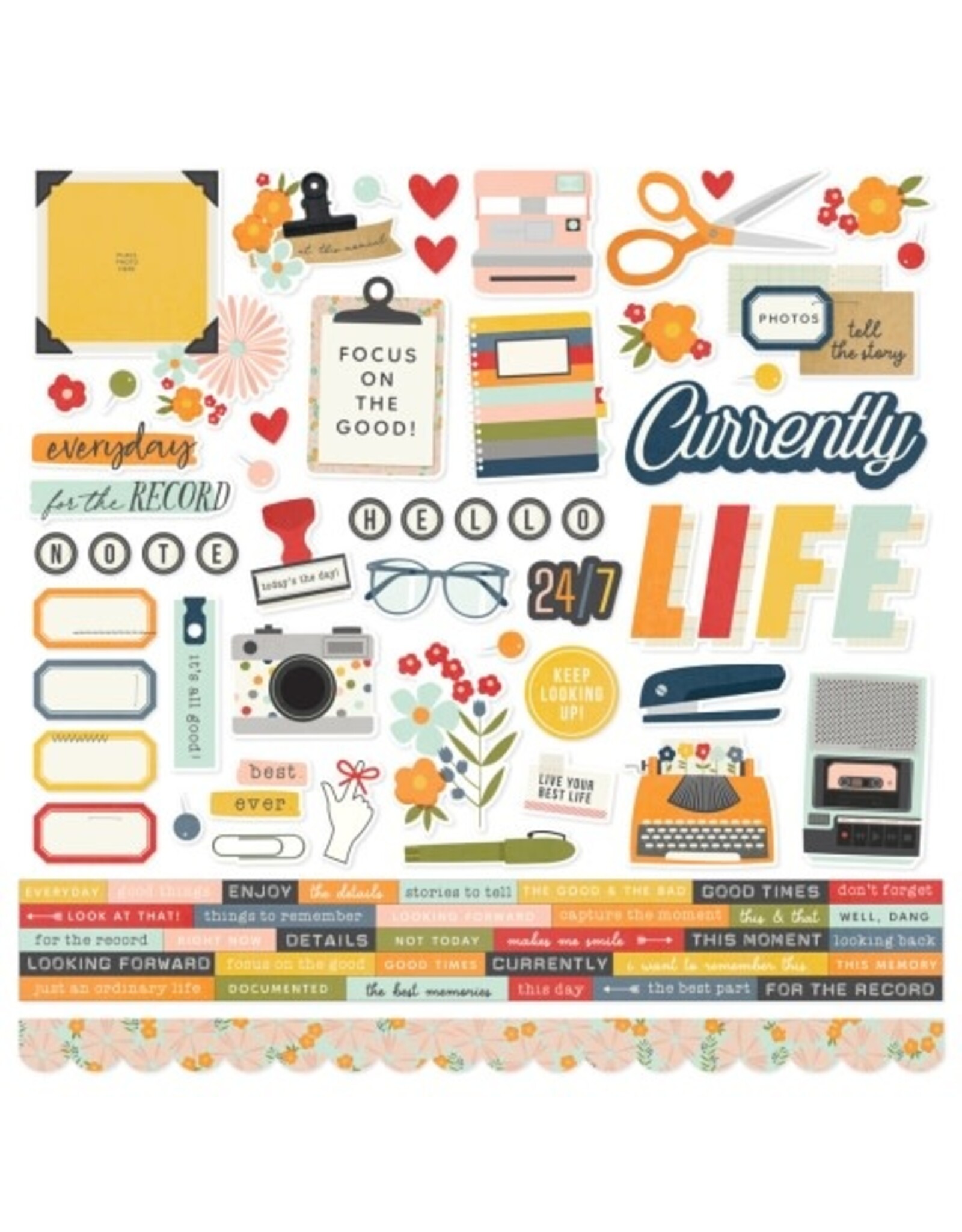 Simple Stories For the Record - Cardstock Stickers - The Nic Nook