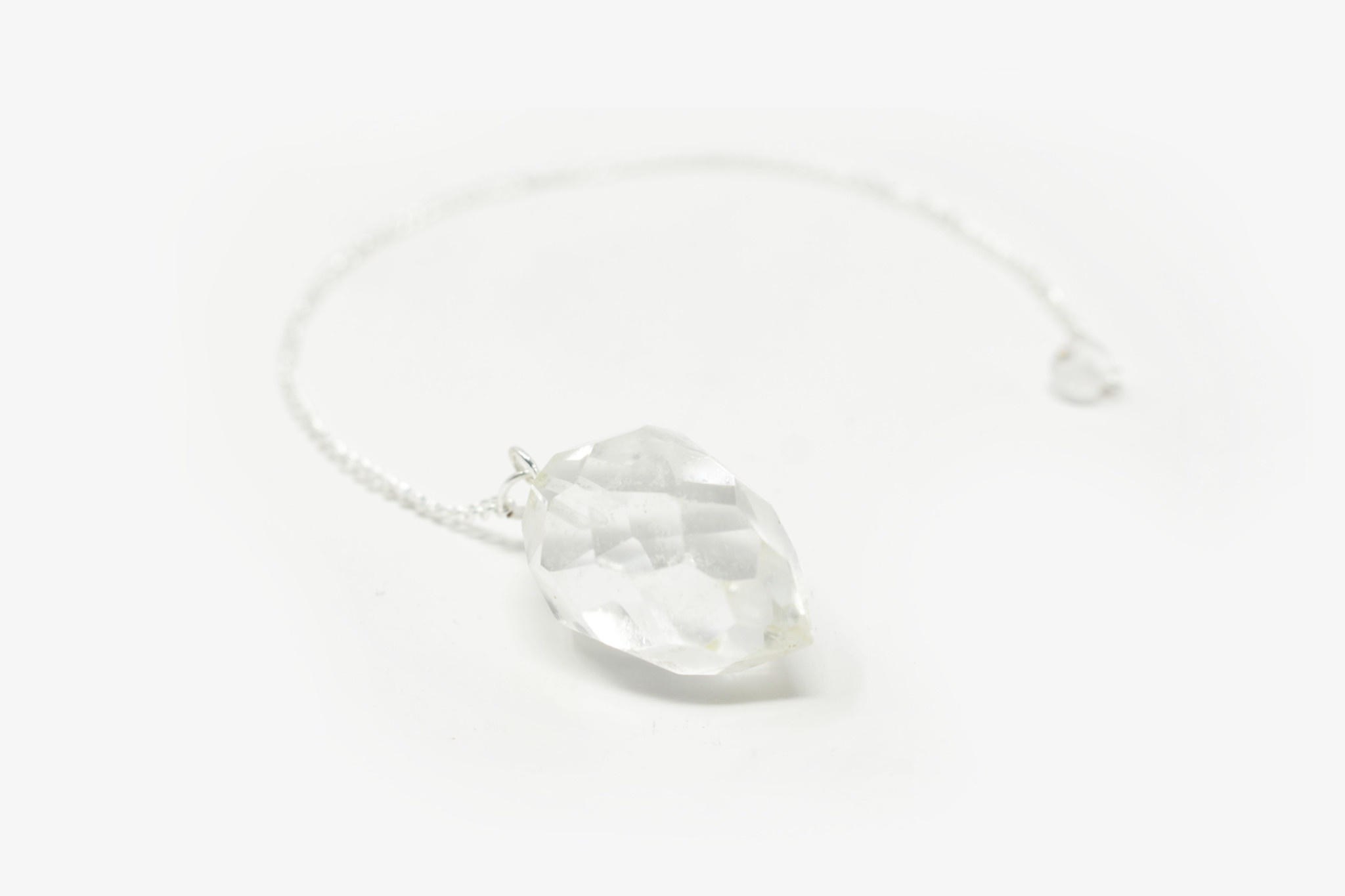 Clear Quartz Teardrop Pendulum - The Crystal Ark