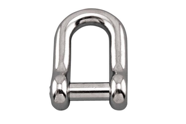 Gloma Flush Pin D Shackle 3/8" - Fogh Boat Supplies