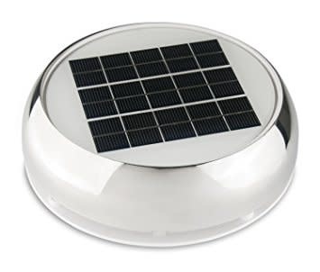 Solar Vent 3" w/LED Light - Fogh Boat Supplies