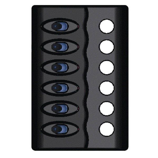 Switch Panel 6 Gang w/RES Clearance - Fogh Boat Supplies