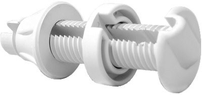 Cable Thru Hull Fitting White - Fogh Boat Supplies