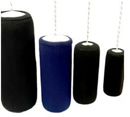 Black Fender Covers 12" 2pk - Fogh Boat Supplies