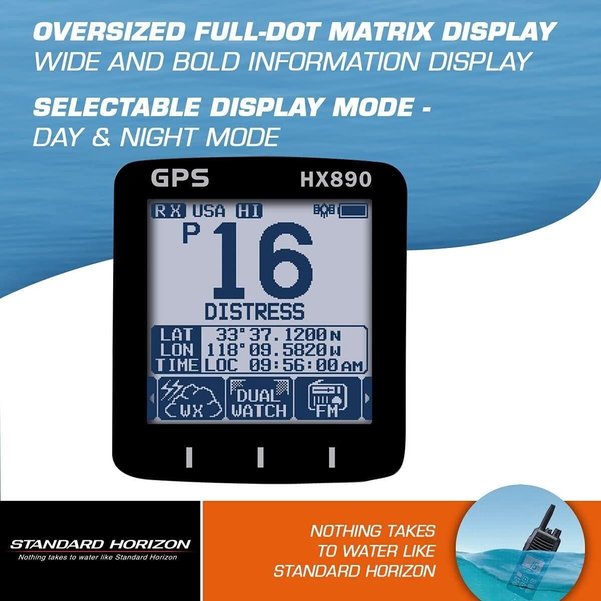 HX891BT Handheld VHF with GPS and Bluetooth - Black - Fogh Boat Supplies