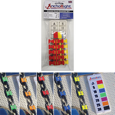 AnchoRight Anchor Chain Marking Set - Fogh Boat Supplies