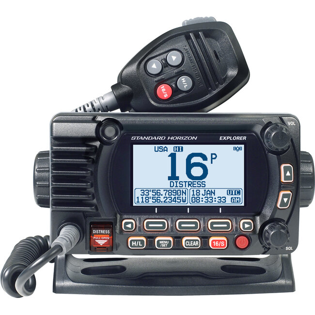 GX1850 Explorer Series Fixed Mount Marine VHF Radio w/ NMEA 2000 - Fogh ...