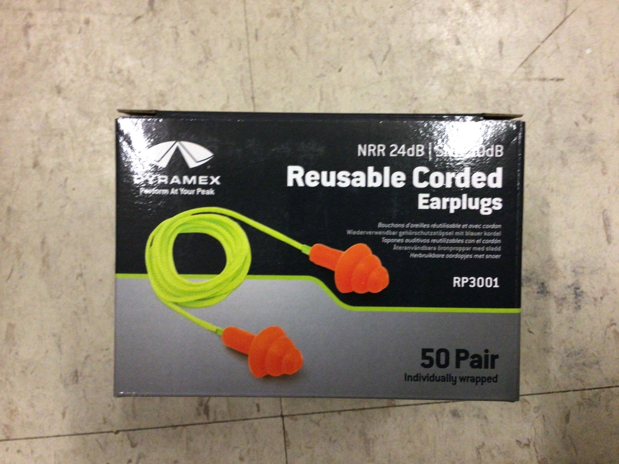 Pyramex Ear Plug |Triple Flange Reus NRR 24db single - New England ...