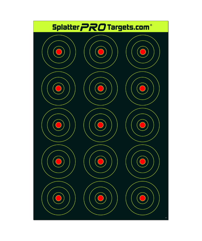 online sales - SplatterPro 12 x 18 9 Up Bullseye Target - 3x5 - 25 Pack ...