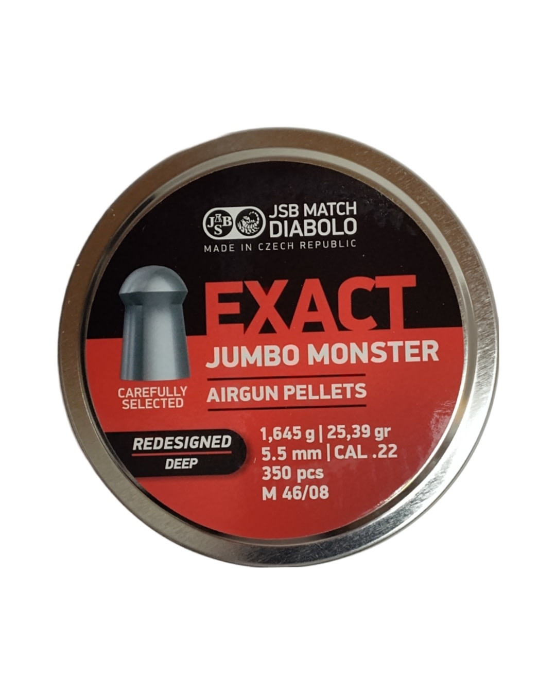 JSB Exact Jumbo Monster .22 cal Redesigned Deep Skirt | 350 ct | 25.39 ...