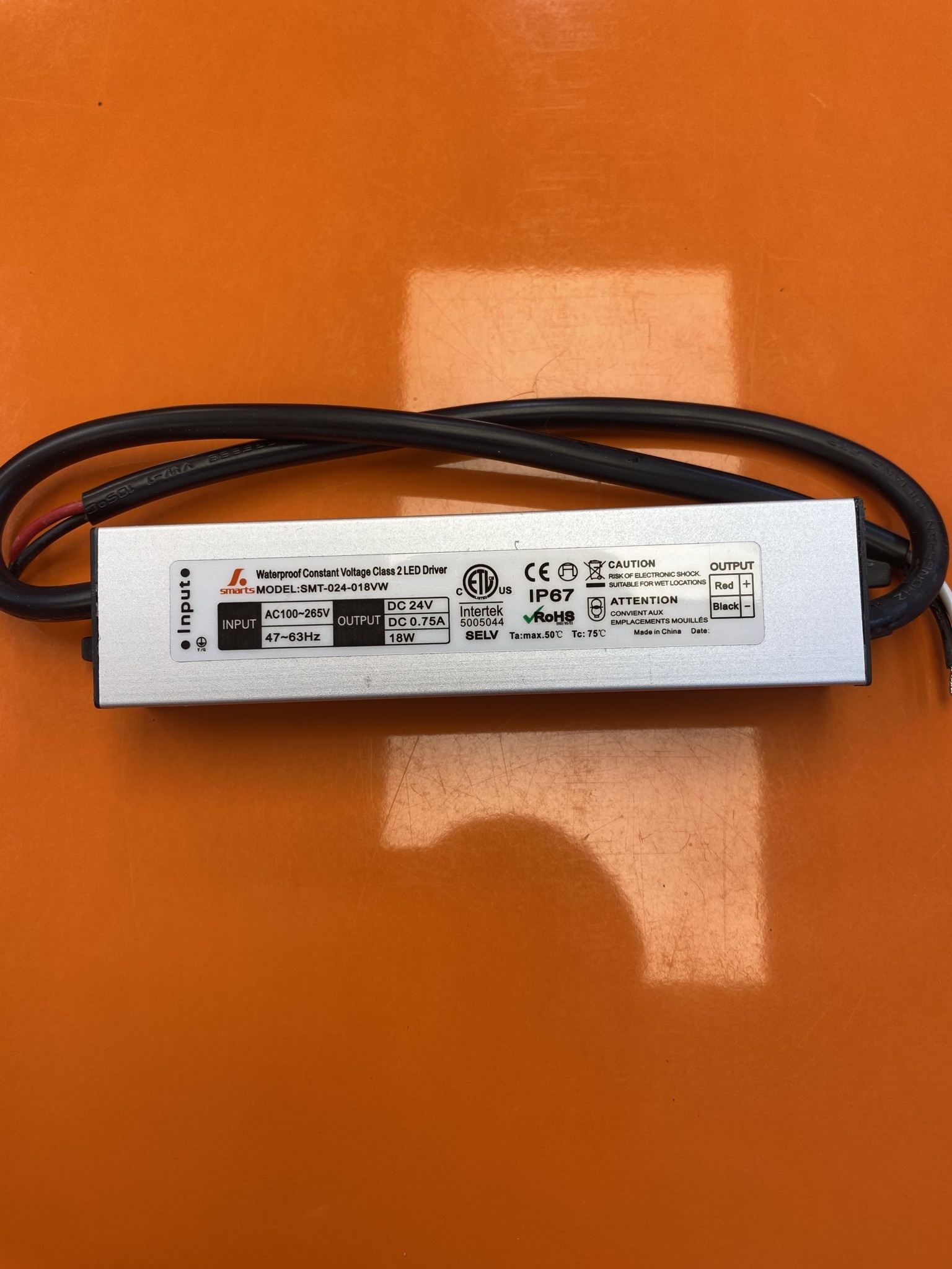 SMT-024-018VW 18W 24V DRIVER - Lumbra Inc