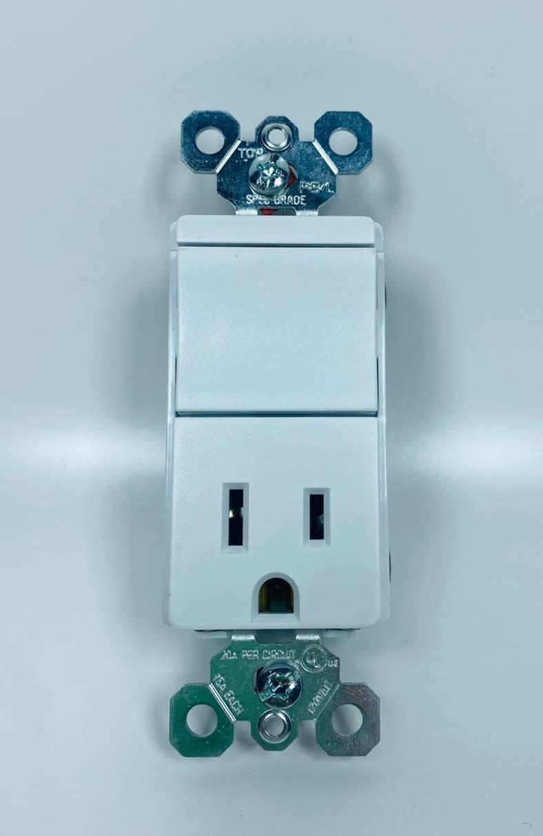 DECORA SWITCH & RECEPTACULO 15AMP 125V BLANCO /3284W - Lumbra Inc