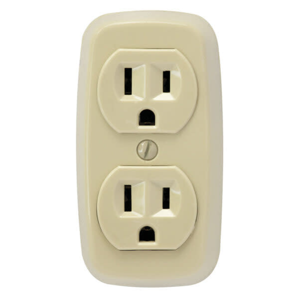 RECEPTACULO DOBLE SUPERFICIAL (UF) 15A/125V IVORY 78V - Lumbra Inc