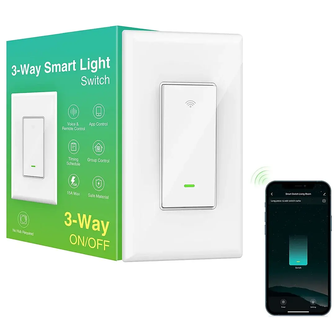 SW6 SMART WIFI 3 WAY LIGHT SWITCH - Lumbra Inc