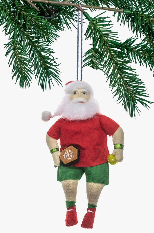 Pickleball Santa Clause Ornament - Bunyaad