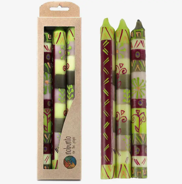 Kileo Design 9" Taper Candle - Set of 3 - Bunyaad
