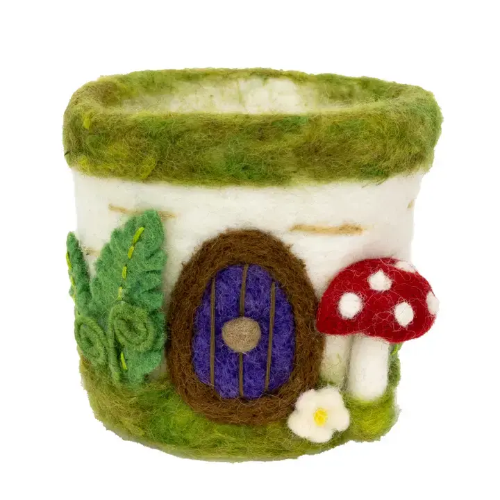 Woodland Mushroom Felt Pot - Bunyaad