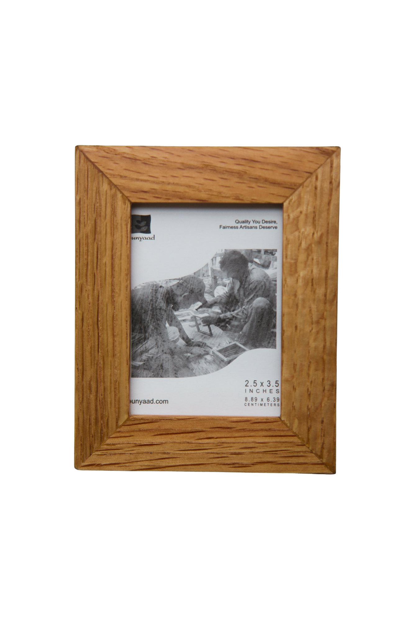 Natural Red Oak Wood Frame - Gift Enclosure - Bunyaad
