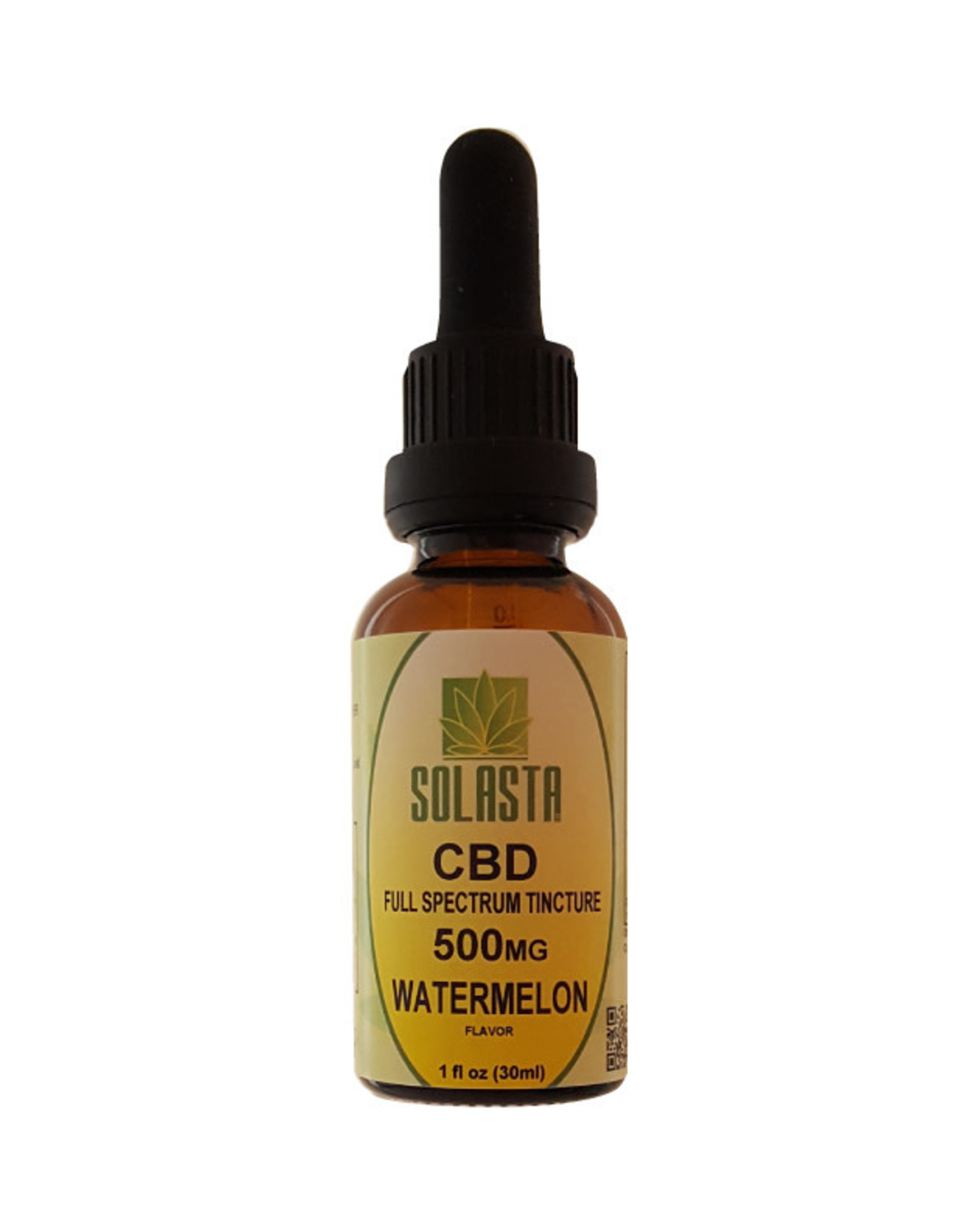 CBD FULL SPECTRUM TINCTURE - WATERMELON FLAVOR - 500mg / 30mL - Solasta LLC
