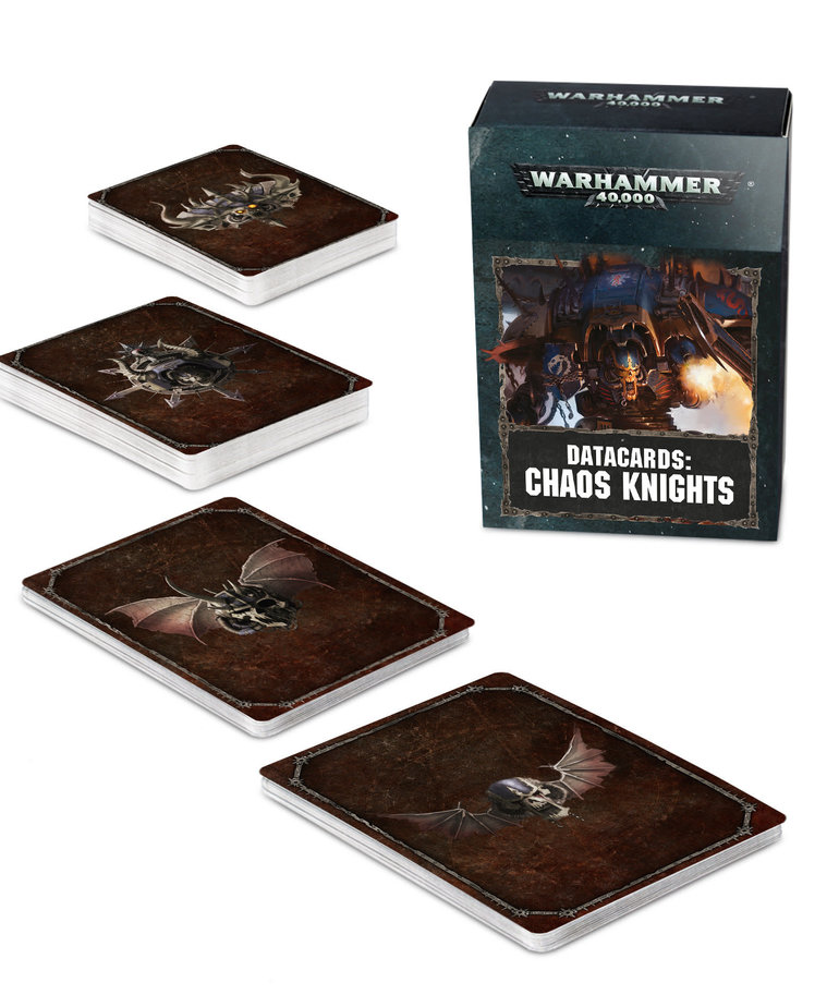 Warhammer 40K - Datacards: Chaos Knights - Discount Games Inc