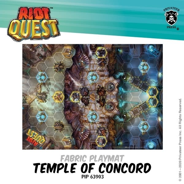 Riot Quest - Accessories - Temple of Concord Playmat - Discount Games Inc