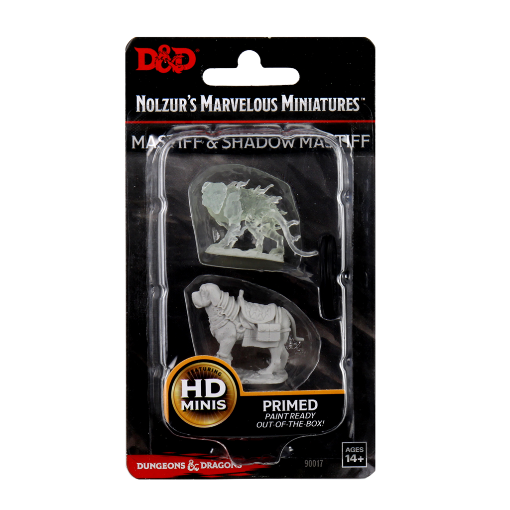 D&D: Nolzur's Miniatures - Mastiff & Shadow Mastiff - Discount Games Inc
