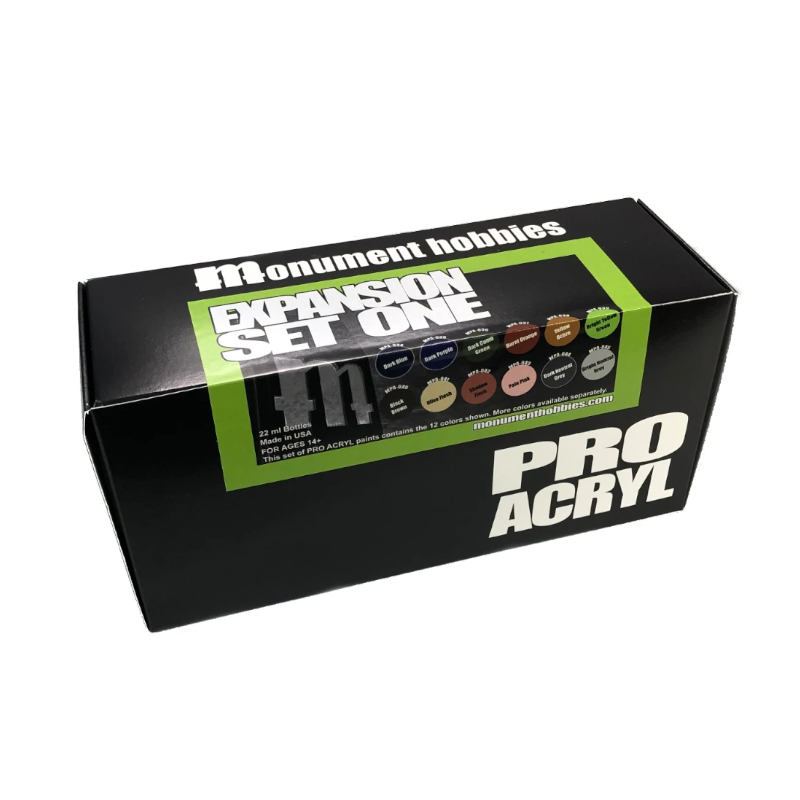 Monument Hobbies - Pro Acryl Paint - Expansion Set 1 - Discount Games Inc Monument Hobbies - Pro Acryl Paint - Expansion Set 1 - Discount Games Inc
