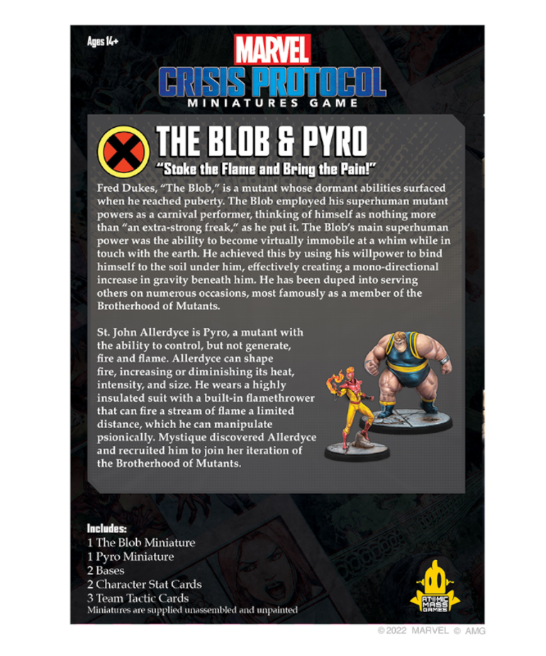 Marvel: Crisis Protocol - The Blob & Pyro Character Pack - Discount ...