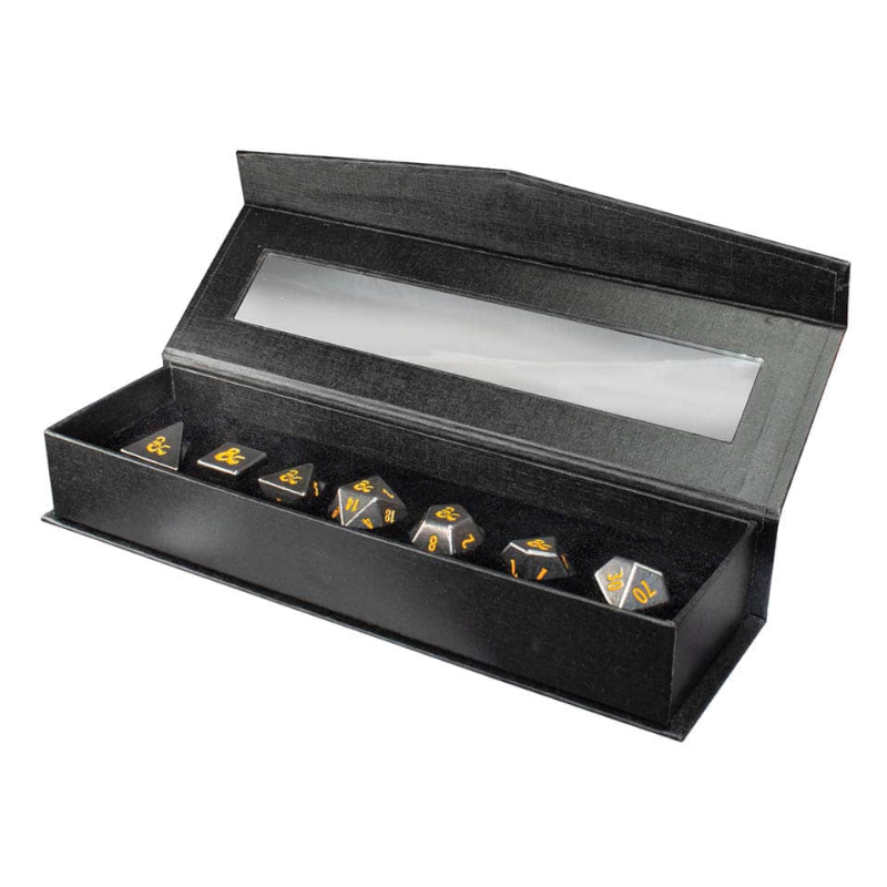 Ultra-Pro: D&D - Heavy Metal Dice - Polyhedral 7-Die Set - Realmspace ...