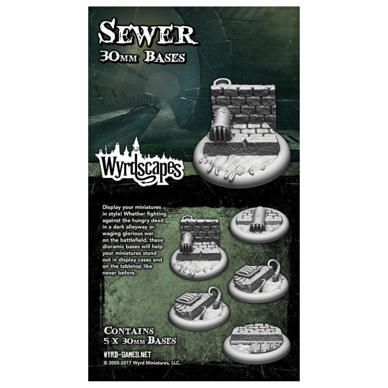 Wyrdscapes: 30mm Sewer Bases - Discount Games Inc
