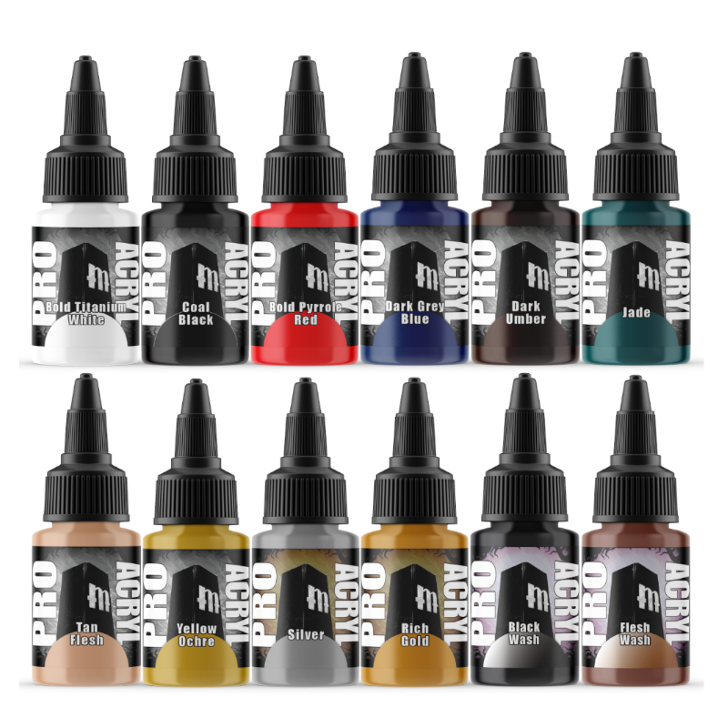 Monument Hobbies - Pro Acryl Starter Paint Set - Discount Games Inc