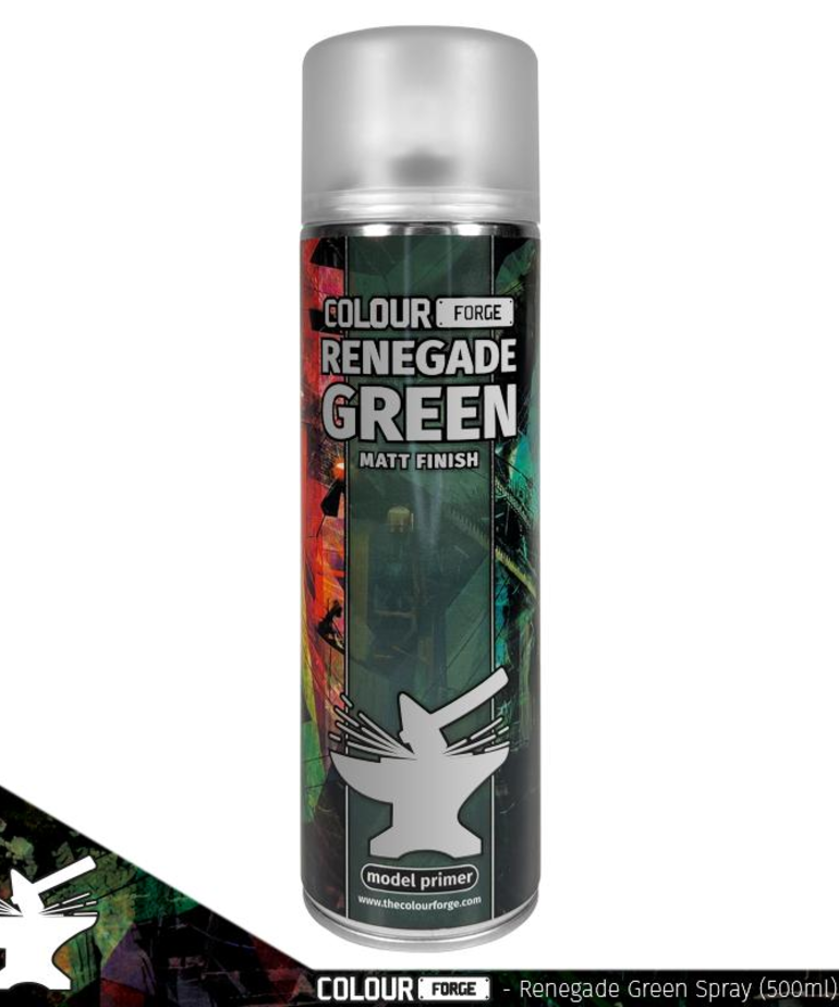 Colour Forge Spray Primer - Renegade Green (500 ml) - Discount Games Inc