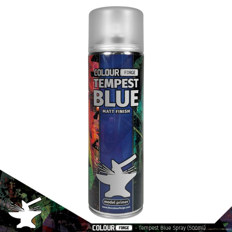 Colour Forge Spray Primer - Tempest Blue (500 ml) - Discount Games Inc