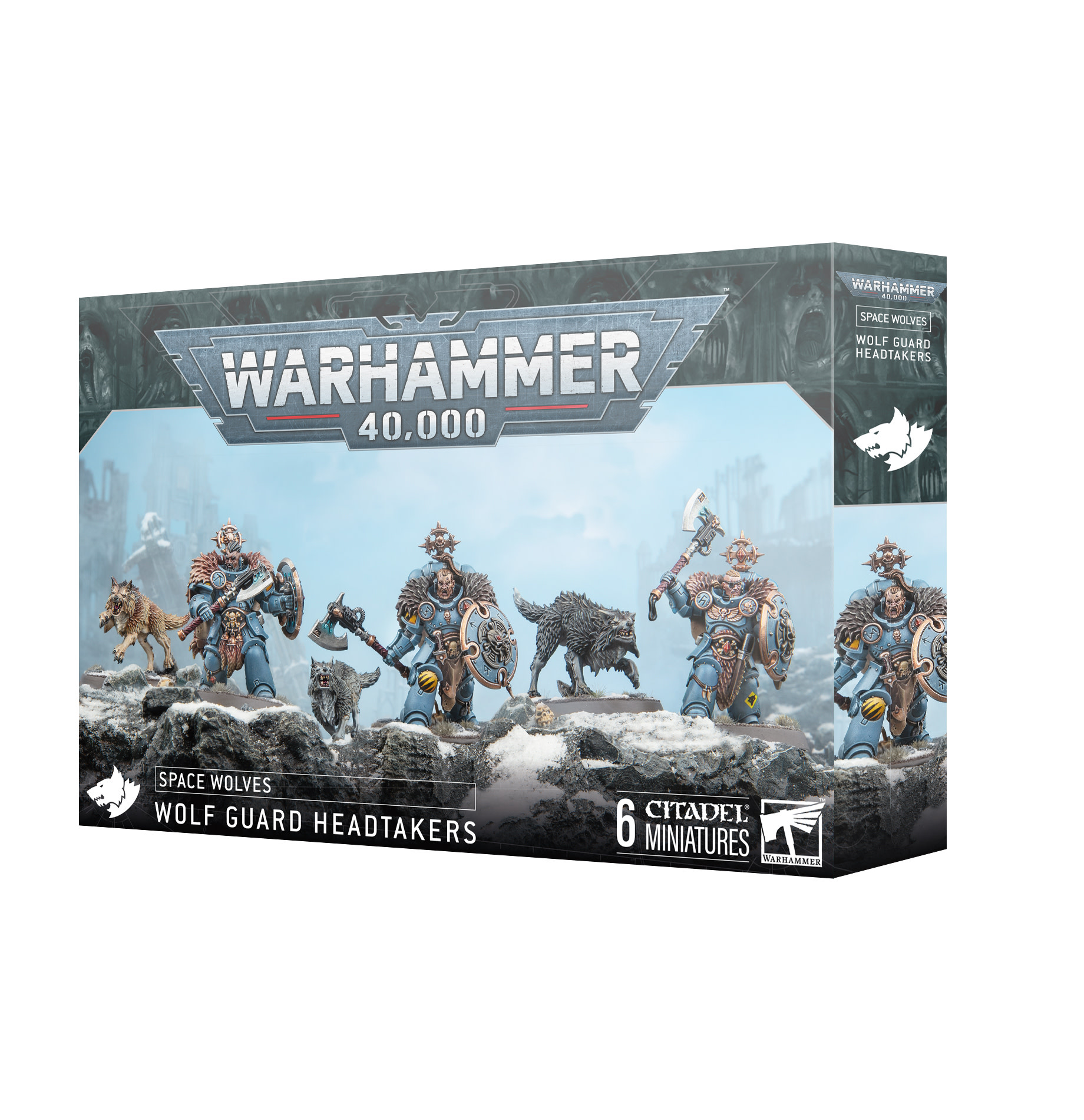 Warhammer 40K - Space Wolves - Wolf Guard Headtakers - Discount Games Inc