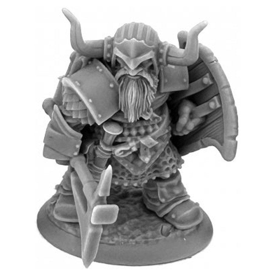 Reaper Miniatures - Dungeon Dwellers - Dromn Ironsworn, Dwarf Warrior ...