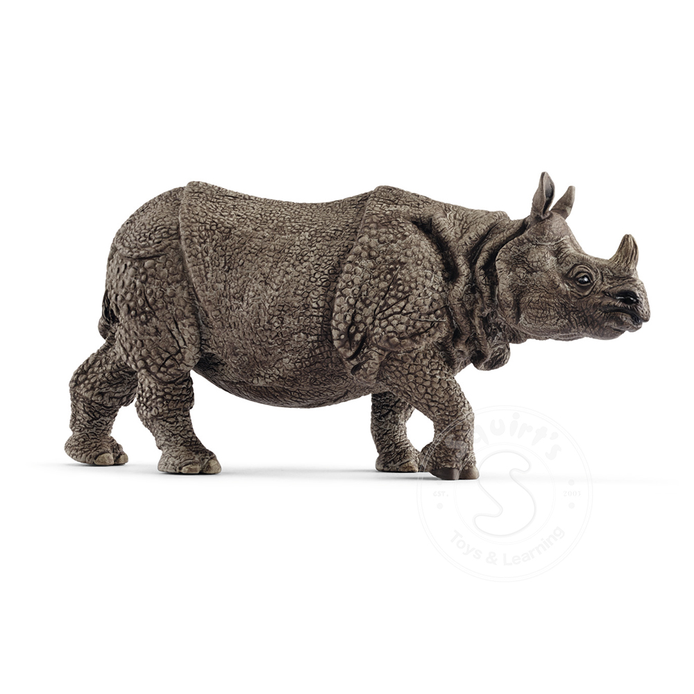 Schleich Indian Rhinoceros - Squirt's Toys & Learning Co