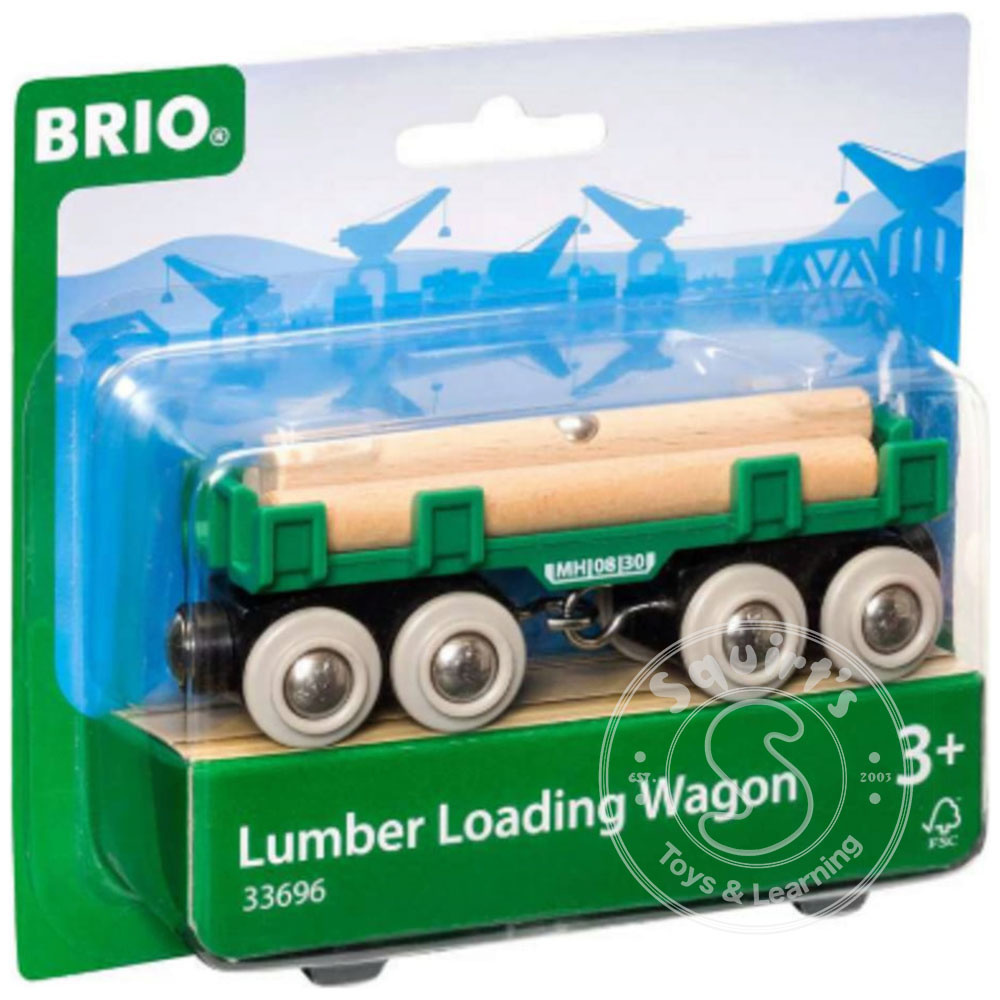 Brio Lumber Loading Wagon - Squirt's Toys & Learning Co