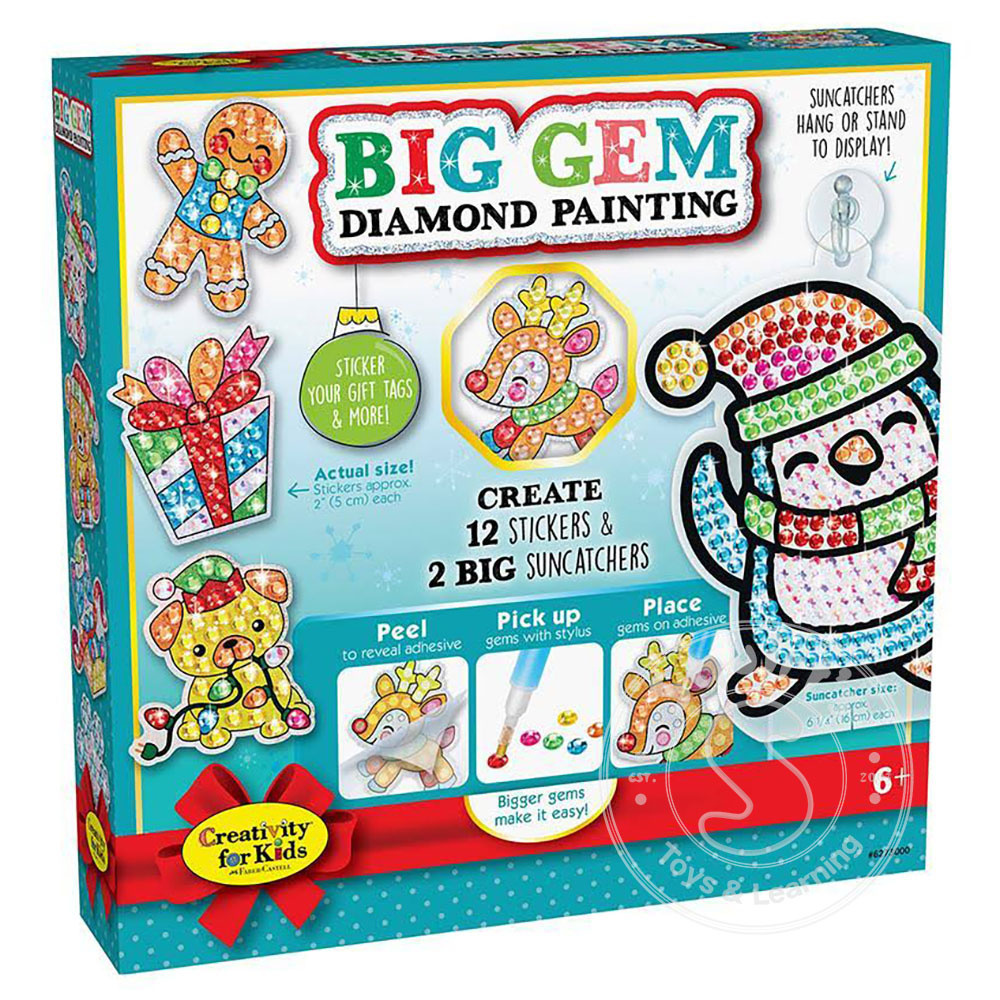 Creativity for Kids Big Gem Diamond Painting Holiday - Squirt's Toys ...