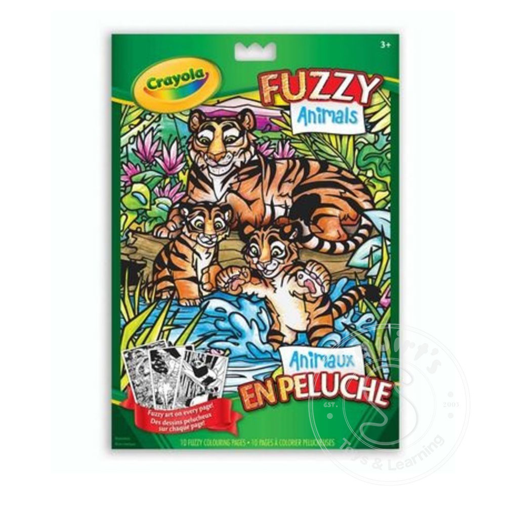 Crayola Fuzzy Posters Colouring Book - Squirt's Toys & Learning Co