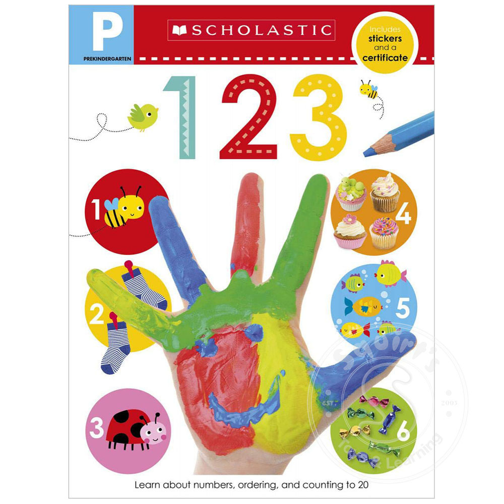 PreKindergarten: 123 Skills Workbook - Squirt's Toys & Learning Co
